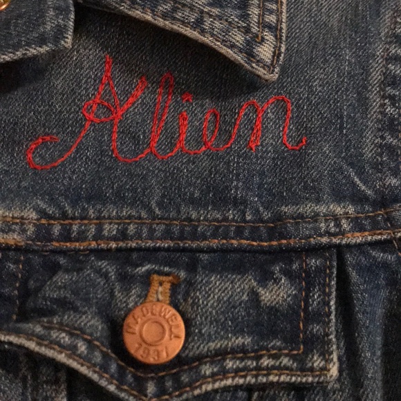 Madewell | Jackets & Coats | Chainstitch Embroidered Madewell Jean ...